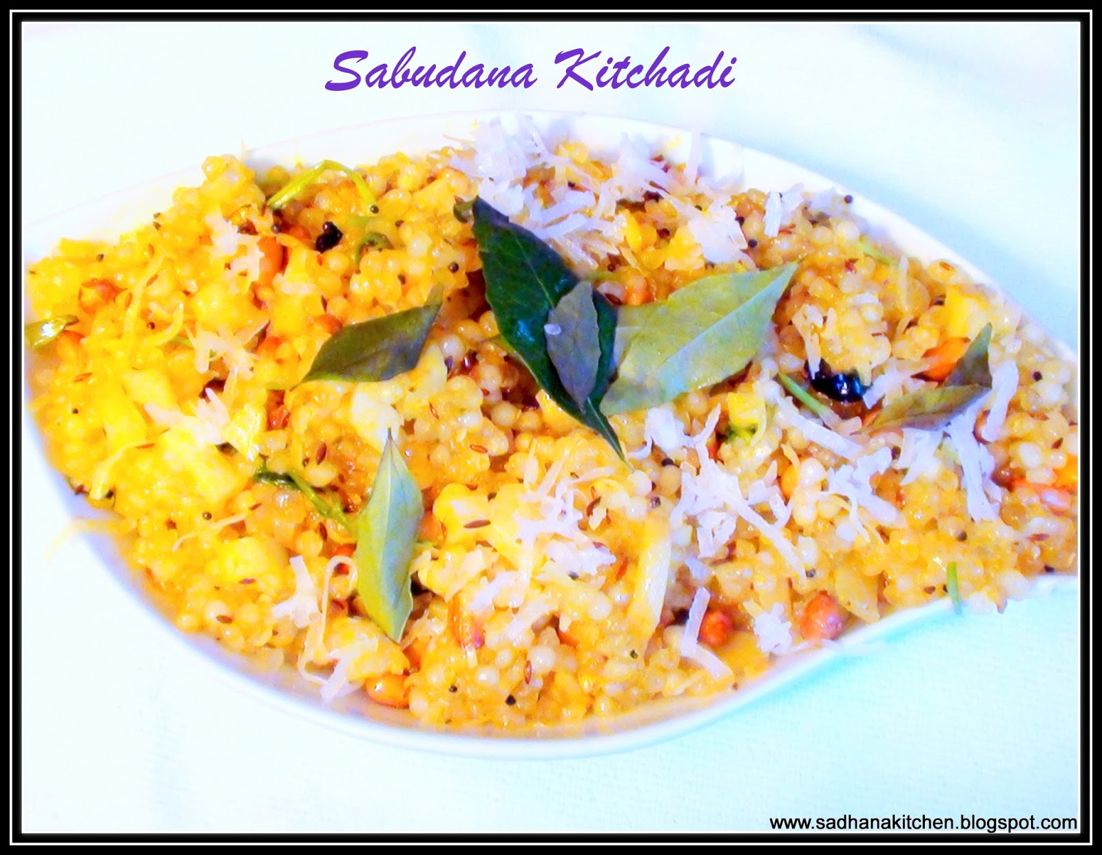 Madappalli - Temple's Kitchen: 477: Sabudana Kichadi / Tapioca Pearl Uppuma