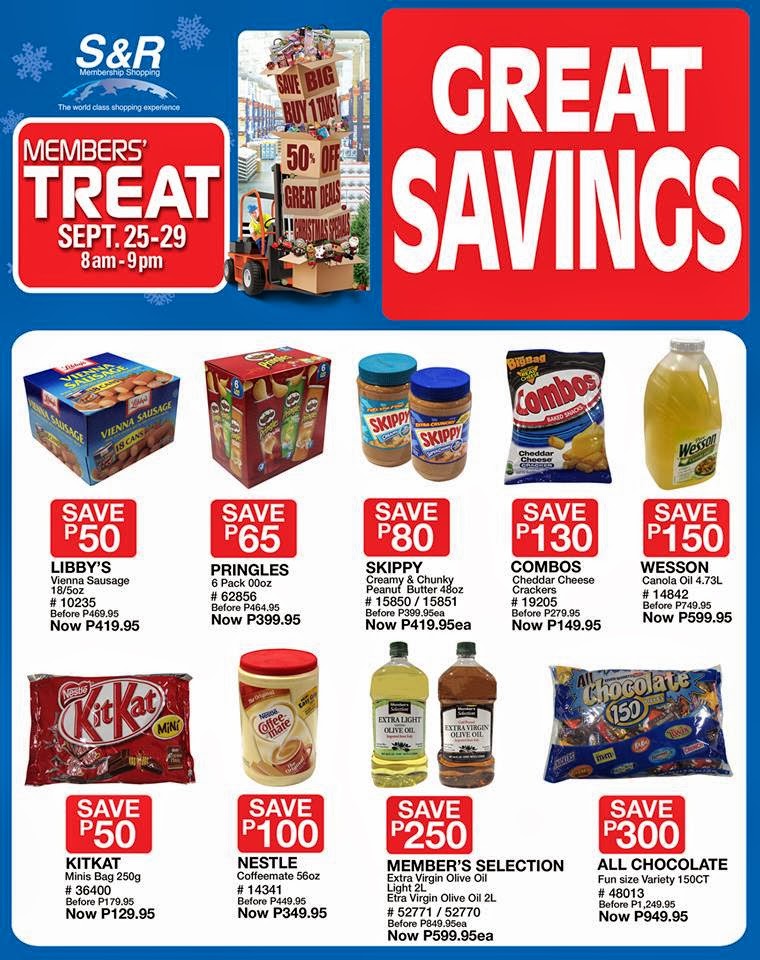 Manila Shopper: S&R Members' Treat: Sept 25-29 2013