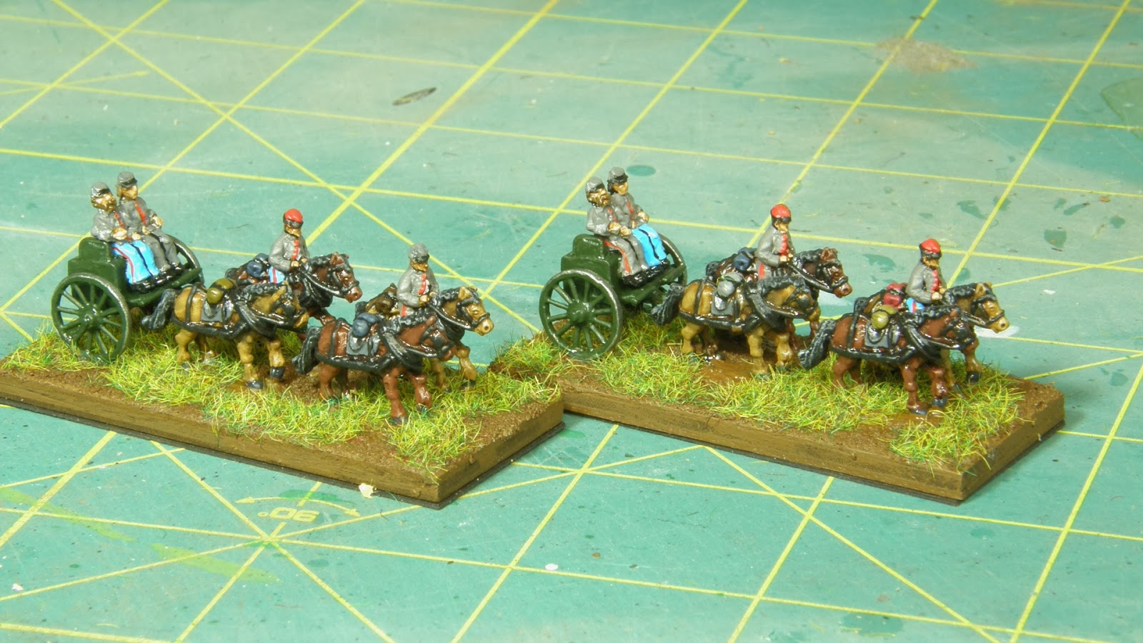 On Campaign: Painted 10mm American Civil War Limbers from Pendraken
