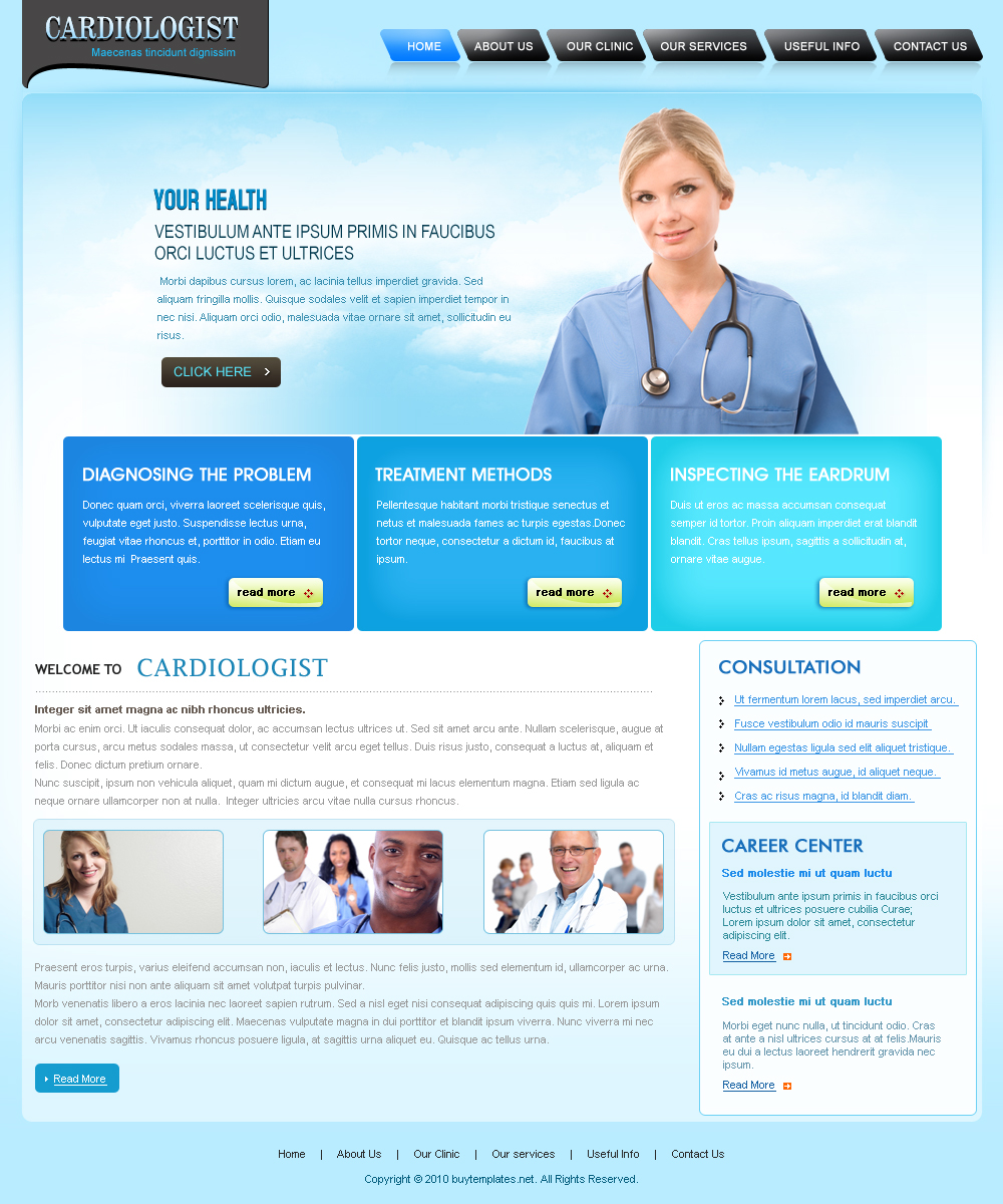 Tips to engage readers through healthcare Html template ~ Home of ...