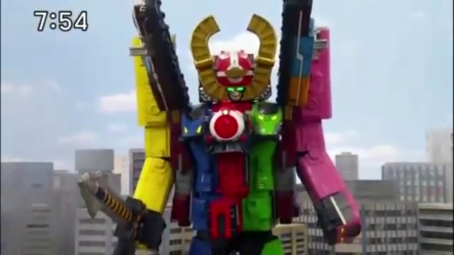 Ressha Sentai Toqger Episode 16 Mecha Battle Clip Jefusion