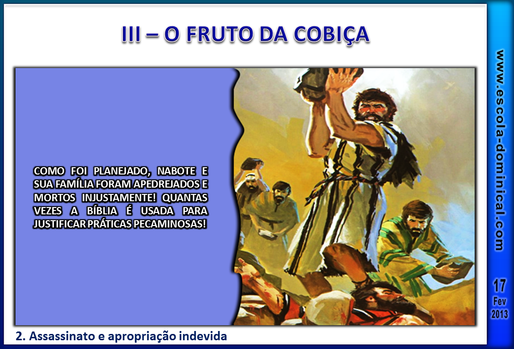 Porque Deus Permitiu A Morte De Nabote - RETOEDU