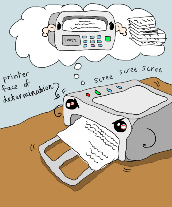beastosaur: My printer is adorable.