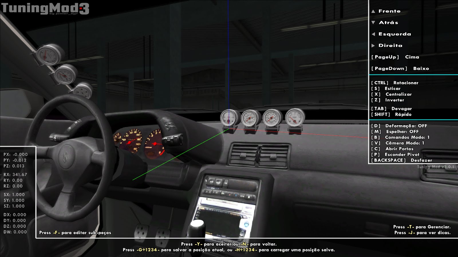 Tuning Mod Parts - Peças para Tuning Mod (GTA SA)