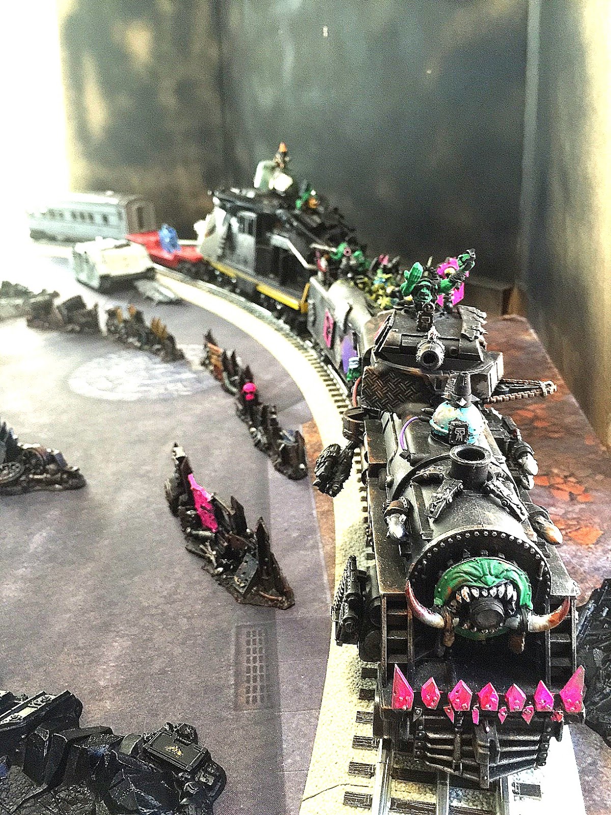 Battle Gaming One: The Waaagh-Bash Kannonball - 40K Ork Train Update