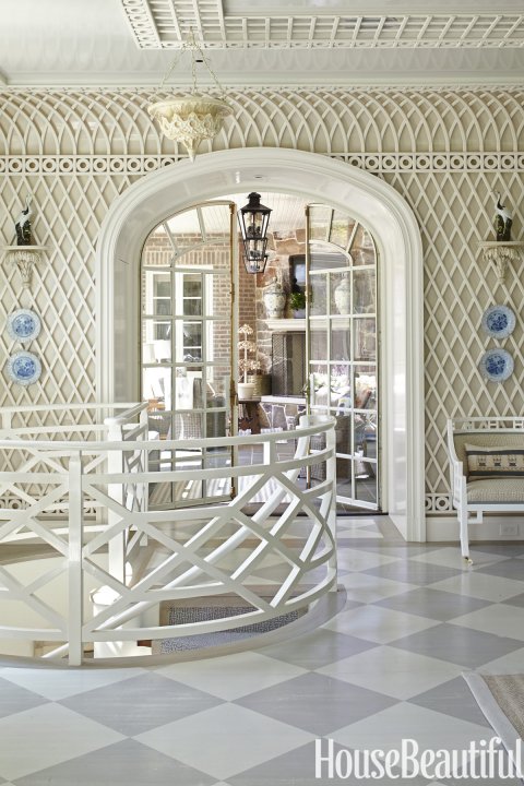 Hydrangea Hill Cottage: hand painted floors