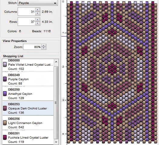 Imaginesque: Beading: Peyote Stitch Pattern 15