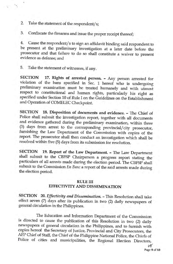 Information is the Key: COMELEC CHECKPOINT (BSKE2017)