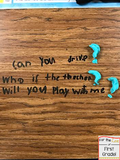 For the Love of First Grade: Writing with Play-dough