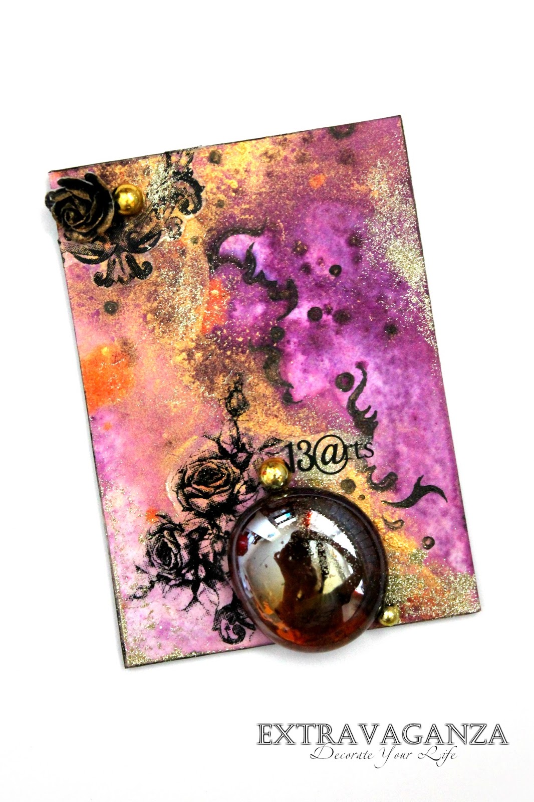 13 arts: Artist Trading Cards "13 textures"