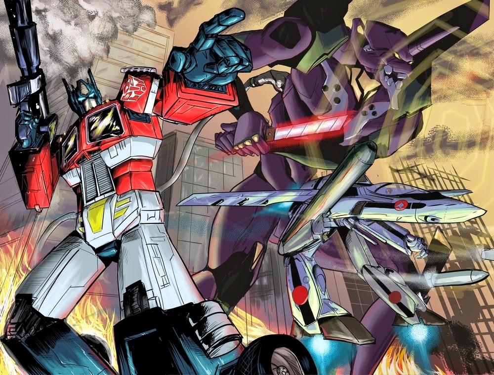 CLÍMAX: Crossover Entre Transformers e Evangelion?