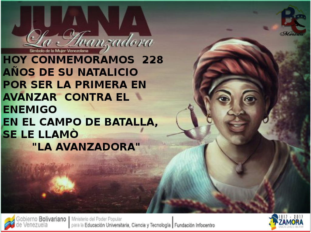 Megainfocentro Mérida: Juana Ramírez "La Avanzadora"