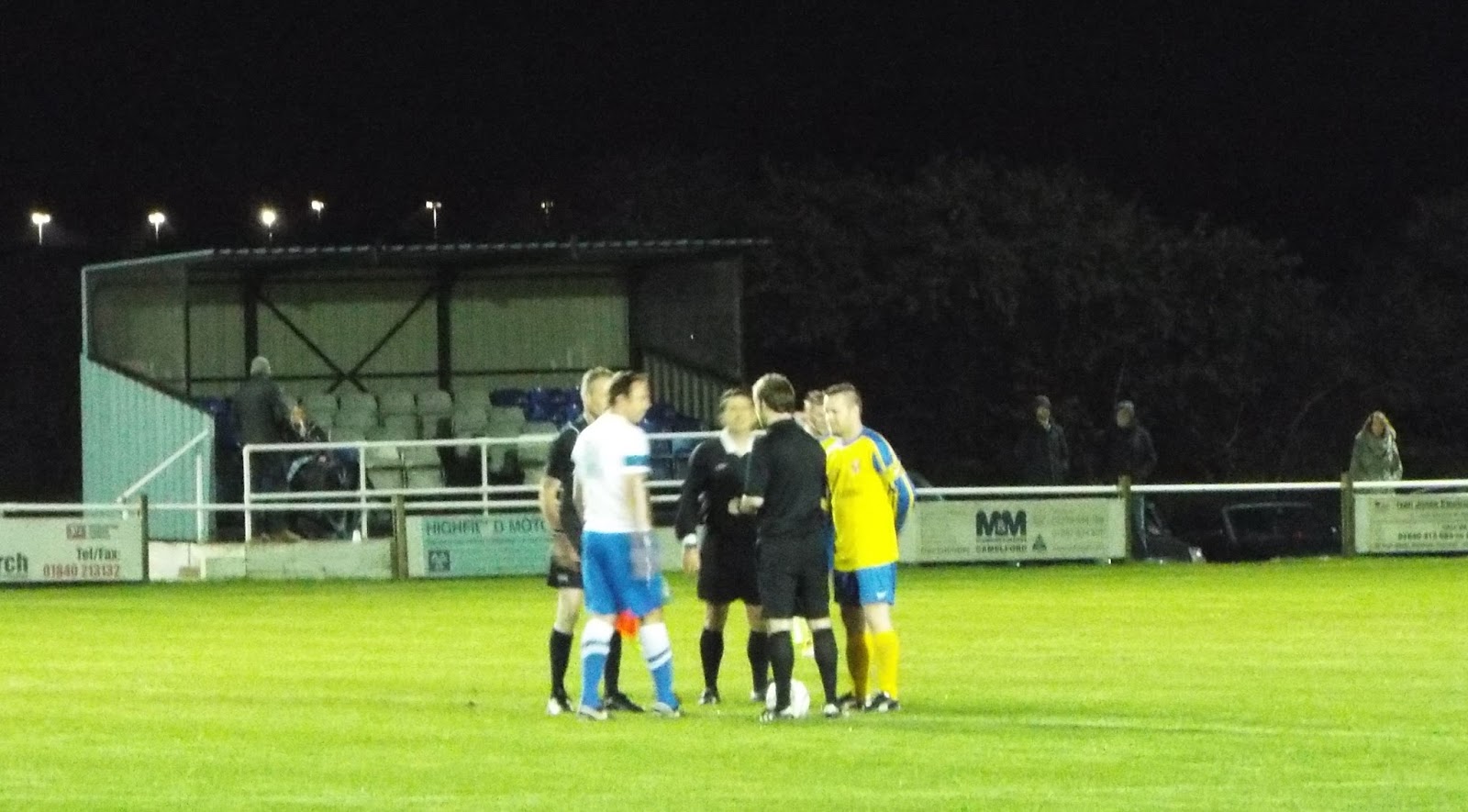 The Mowdog On The Road...: CAMELFORD FC 2-3 CALLINGTON TOWN: light ...