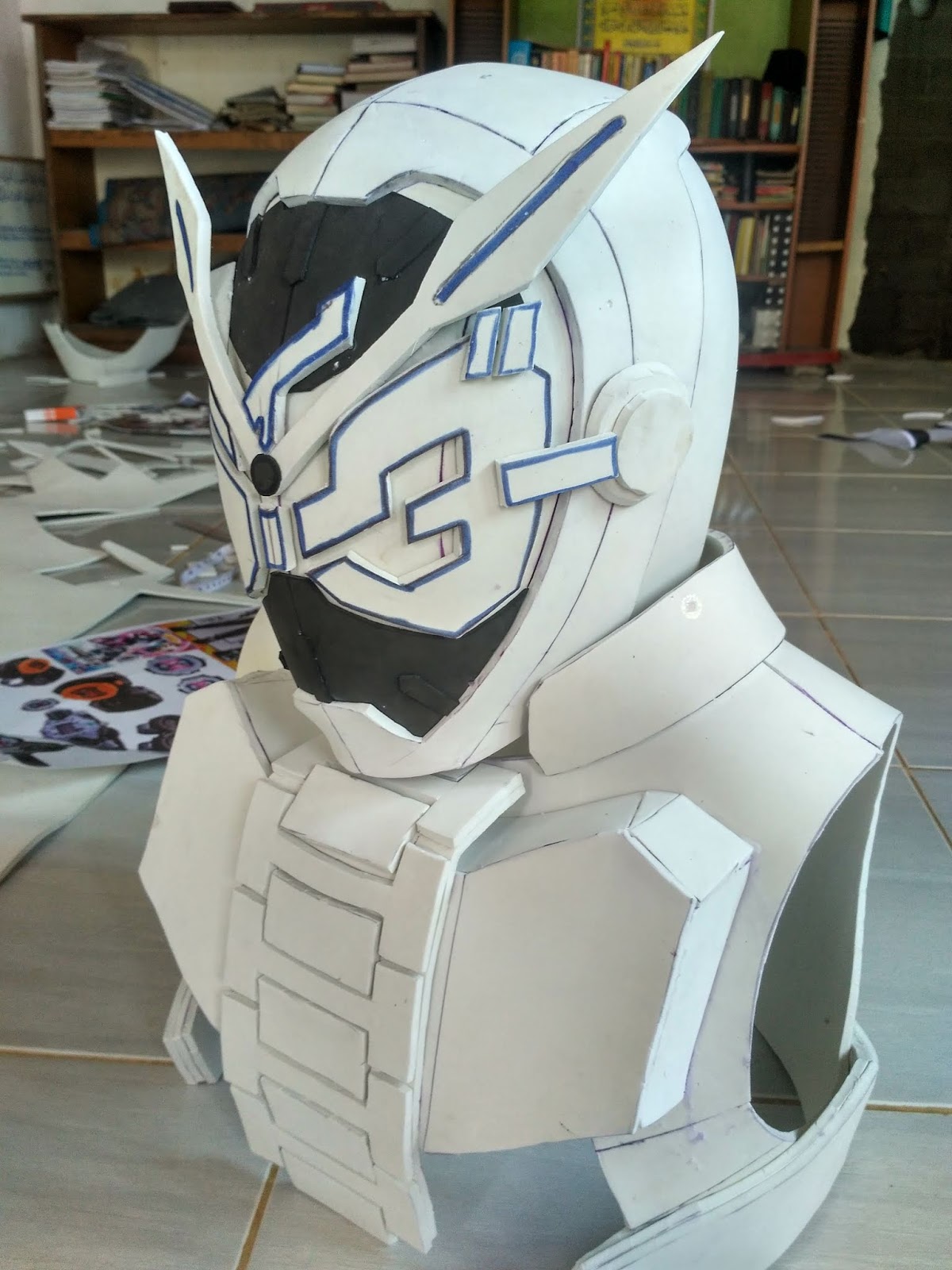 Riku Japan: CARA MEMBUAT HELM KAMEN RIDER DARI BUSA HATI (KAMEN RIDER ZI-O)