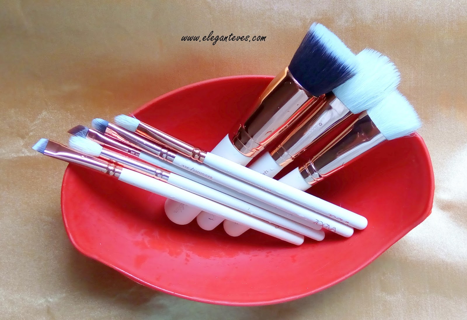 Review of Zoeva Rose Gold Brush Set Dupe from AliExpress - Elegant Eves