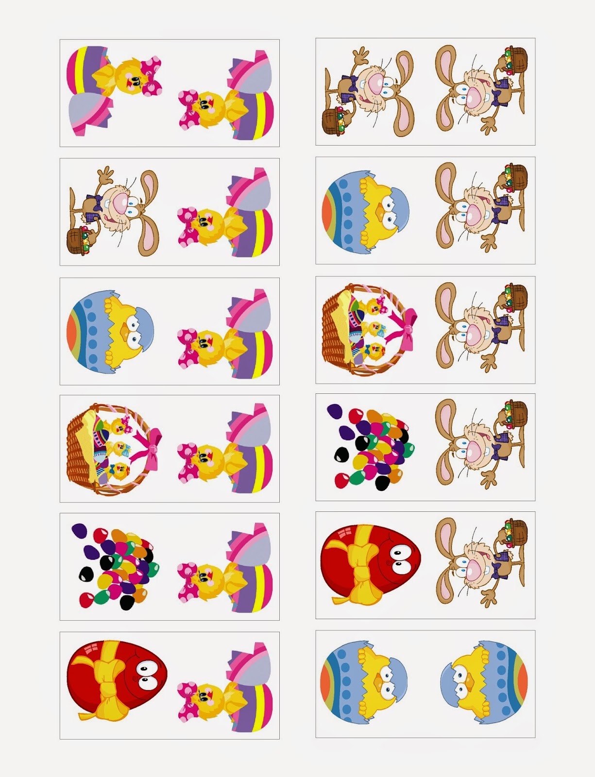 Easter Domino Printable Game | DIY Party Mom