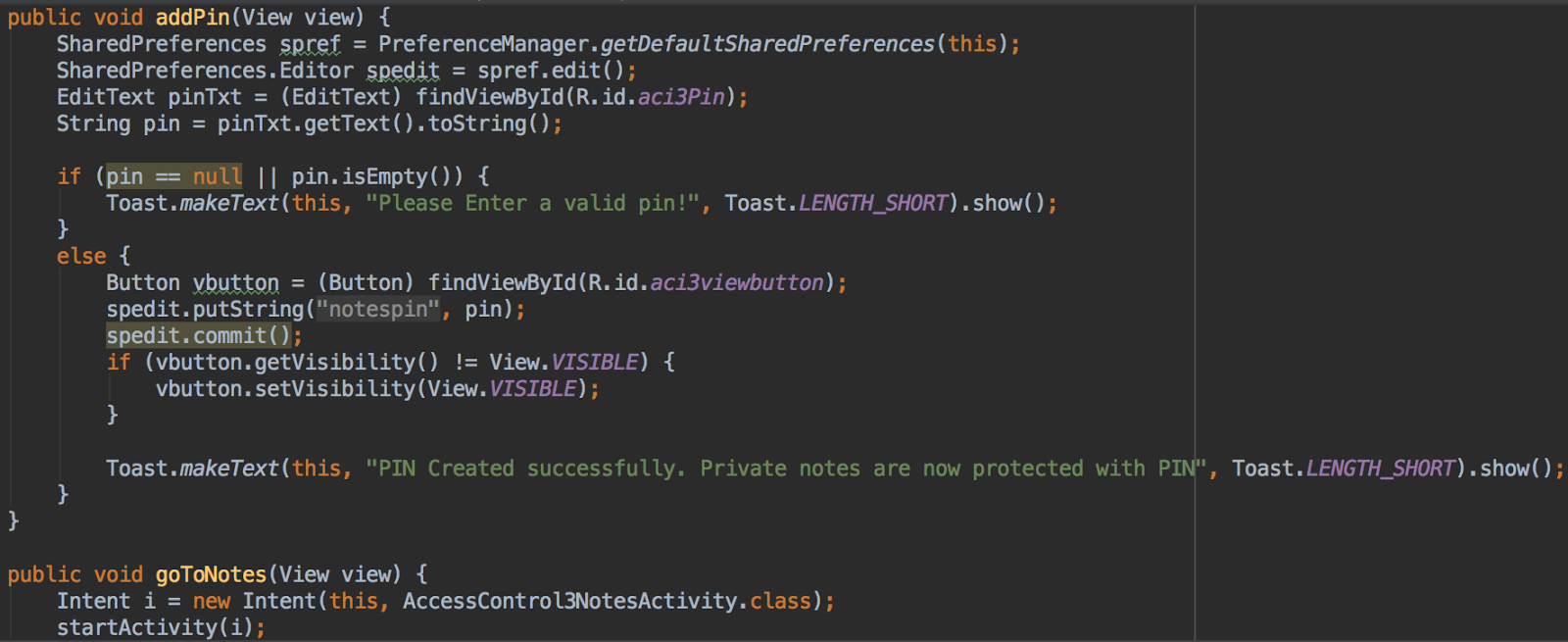 The Deadline: DIVA Android - 11.Access Control Issues – Part 3