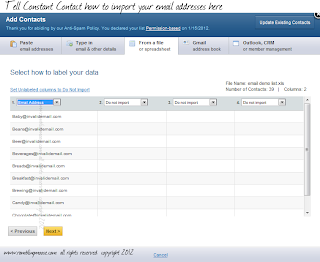 Rambling Moose: How to Add Emails in Constant Contact