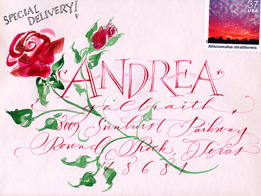 Trish Taylor Calligraphy: Embellished Envies