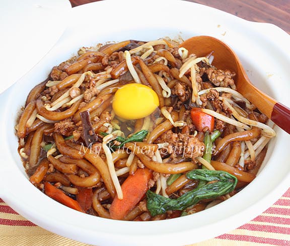 My Kitchen Snippets: Clay pot Loh Shu Fun/Clay pot Silver Needle Noodles