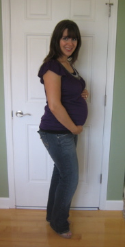 Well Rounded Birth Prep: Belly photo at 22 weeks