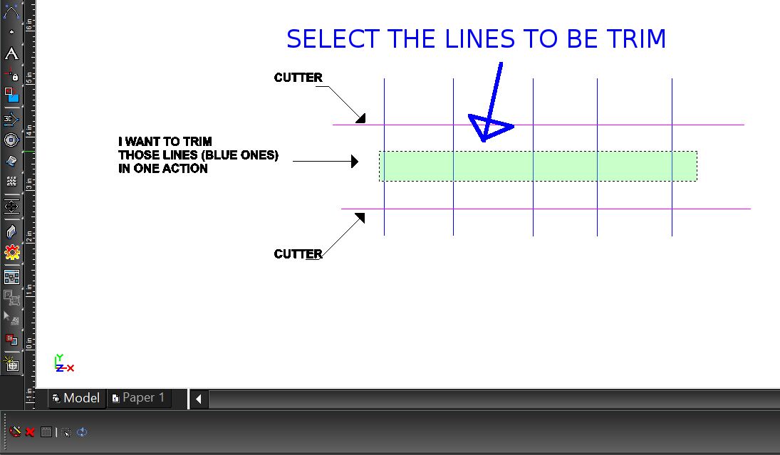 TurboCAD, le coffre à outils CAO - The CAD toolbox: Turbocad Trim tool ...