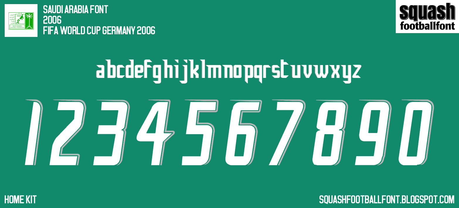 SFF: Saudi Arabia World Cup 2006 Font