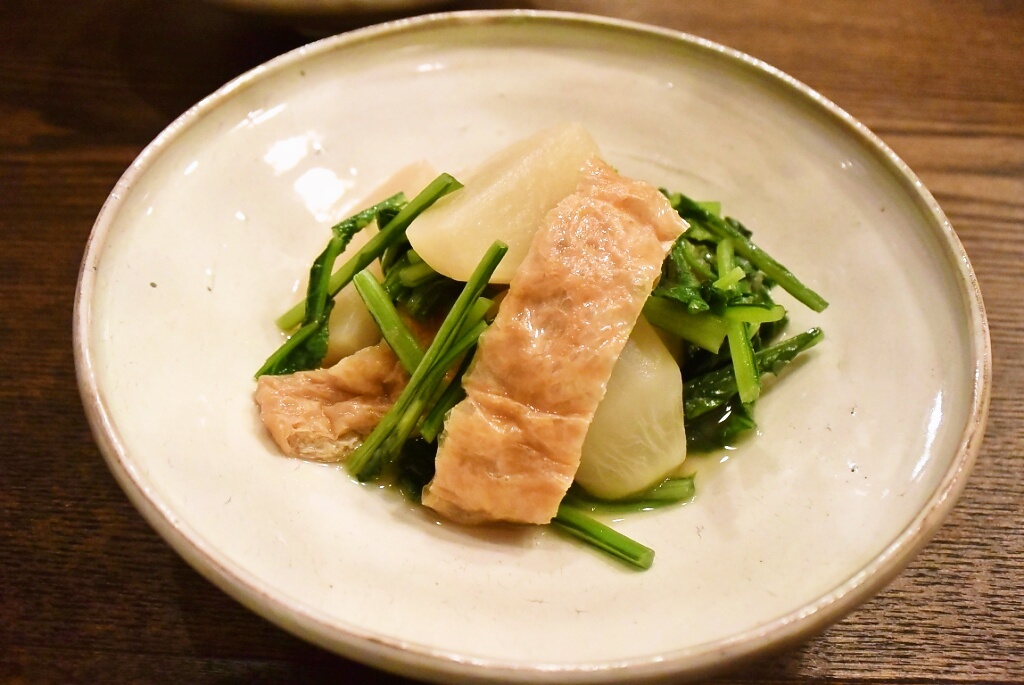 Recipes for Tom: Kabu to usuage no nimono (genen) / Japanese turnip and ...