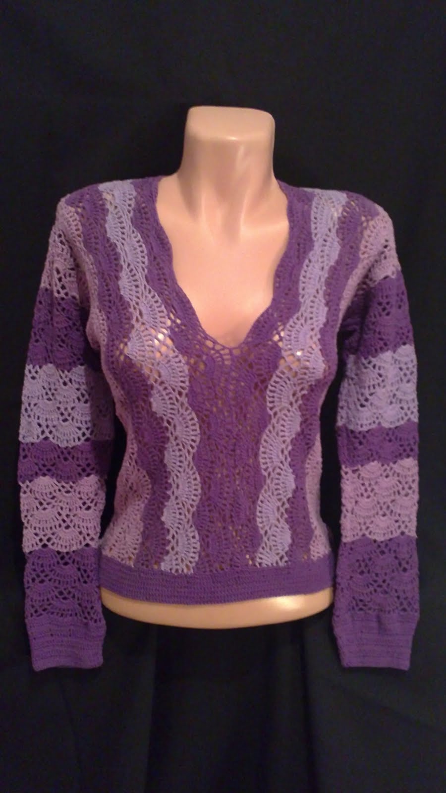 Beatrice Design: BLUZE CROSETATE MANUAL (HANDMADE) BLUZA TRICOTATA ...