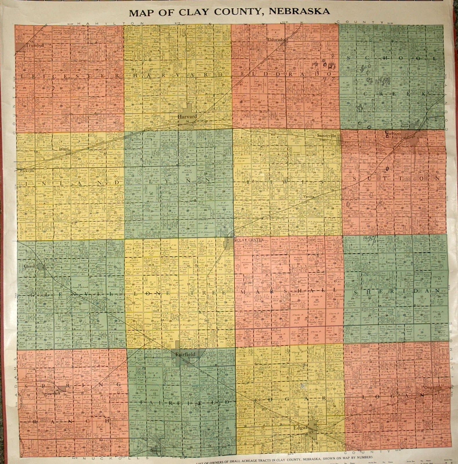 Sutton Nebraska Museum: Clay County, Nebraska - 1925