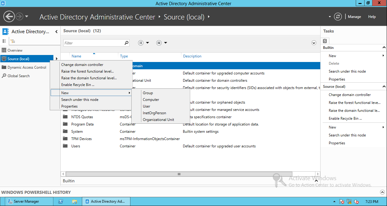 AD Shot Gyan: The Active Directory Administrative Center - Windows ...
