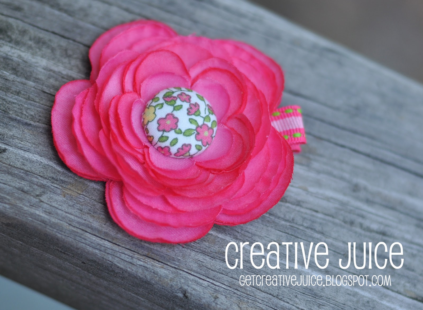 {TUTORIAL} flower hair bow tutorial - Creative Juice