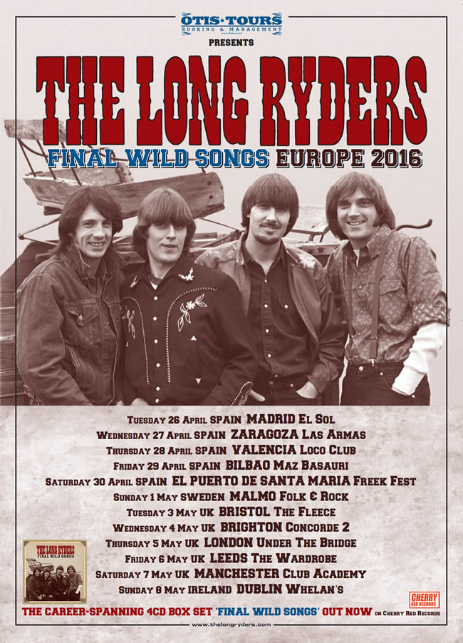 From the Basement / DKTapers: 2016-05-01 - The Long Ryders - Malmø Folk ...