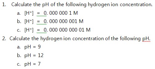 Science Concepts and Questions (K to 12): The pH Concept