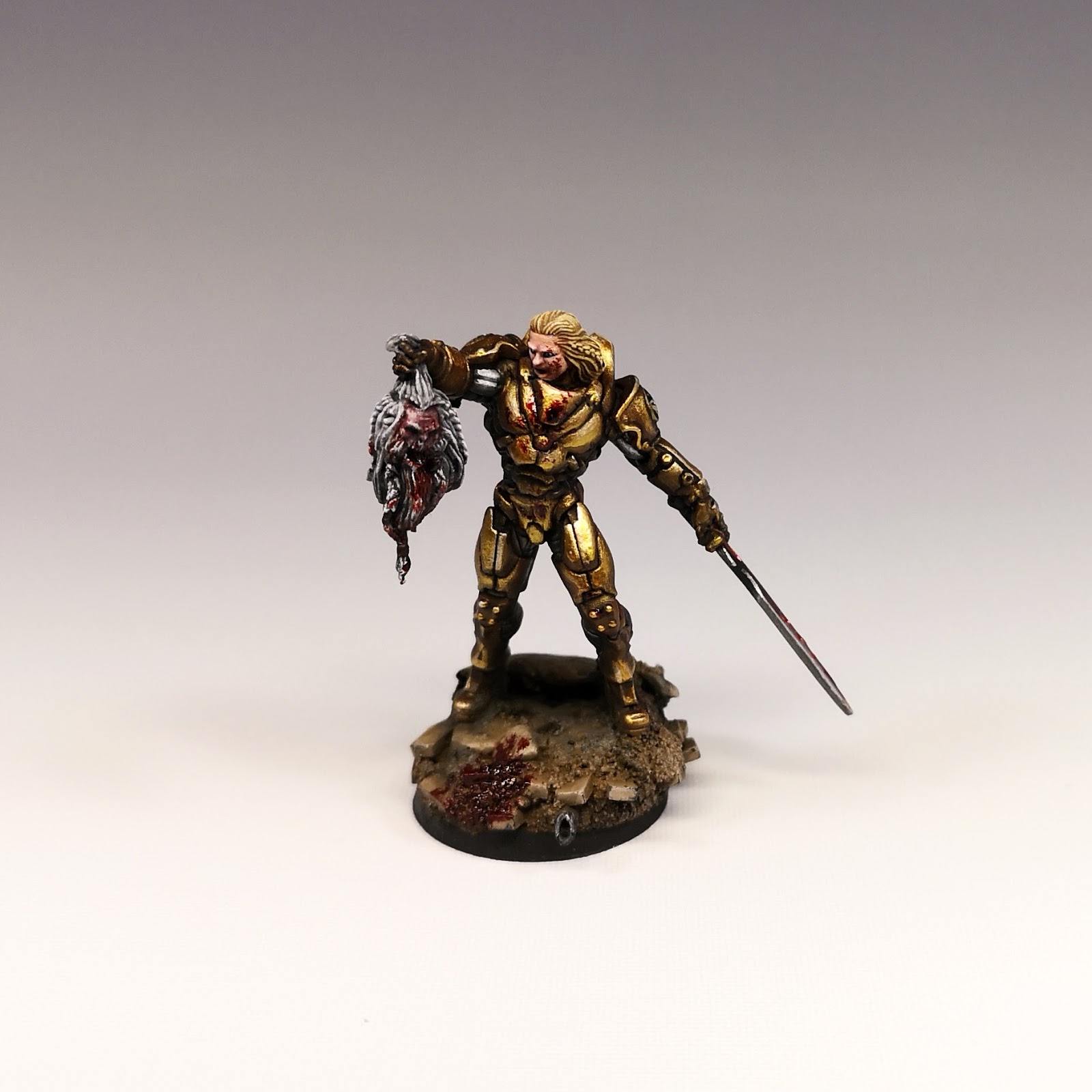 Infinity Aleph Steel Phalanx army painted in Gold TMM ready to rumble!