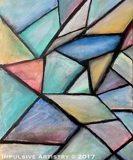 Impulsive Artistry : Stained Glass #2 - Acrylic Abstract Painting ...