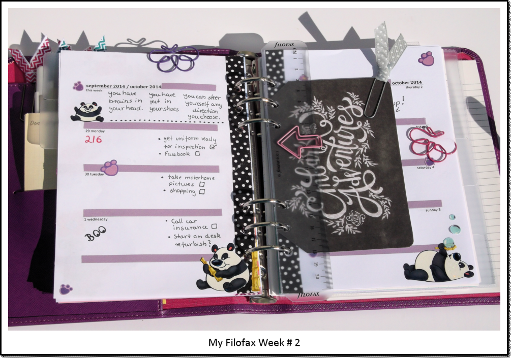 P.S.- It's Heartmade: Filofax Layout {Week #2}