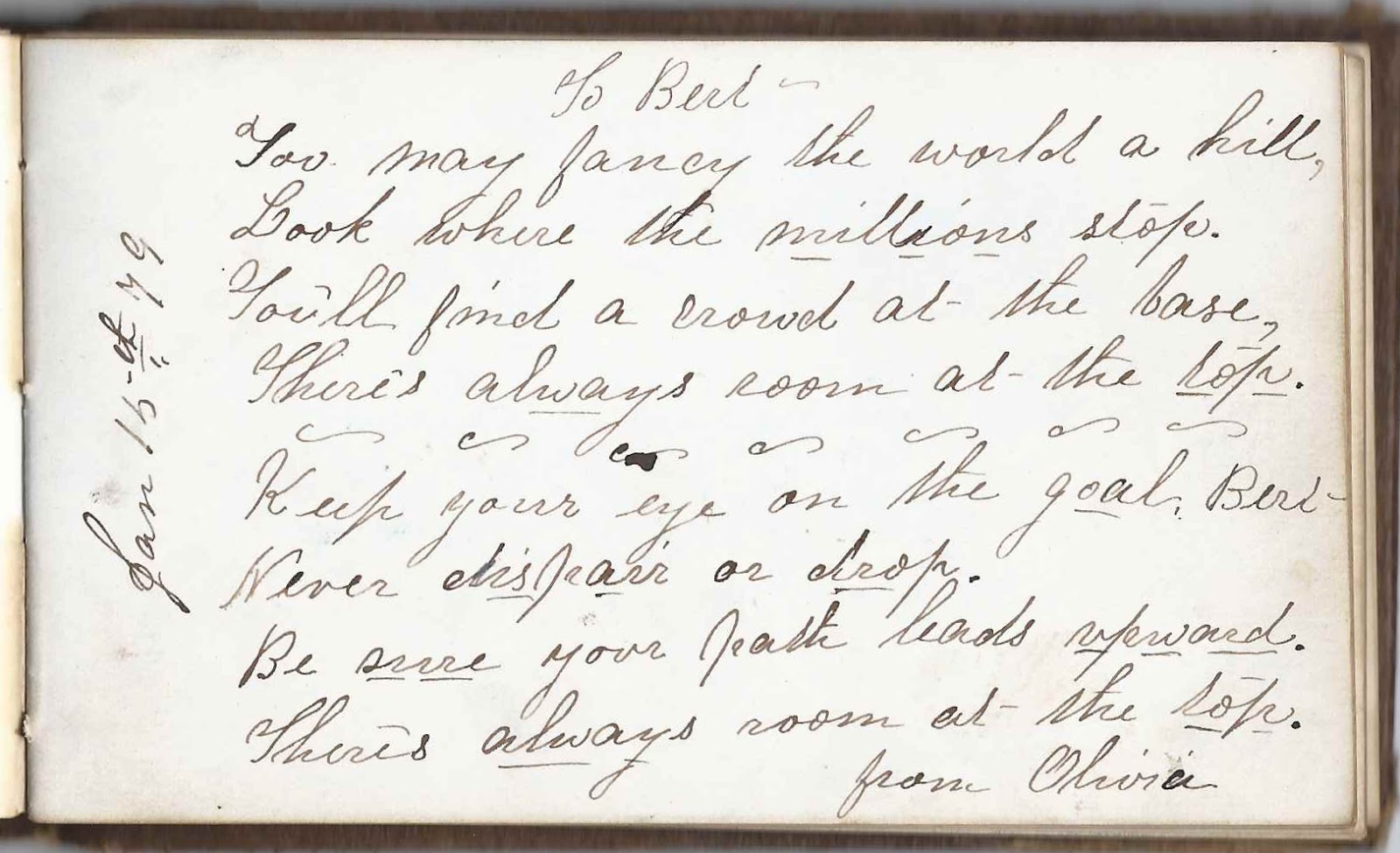 Heirlooms Reunited: 1870s/1880s Autograph Album of Herbert A. Perry of ...