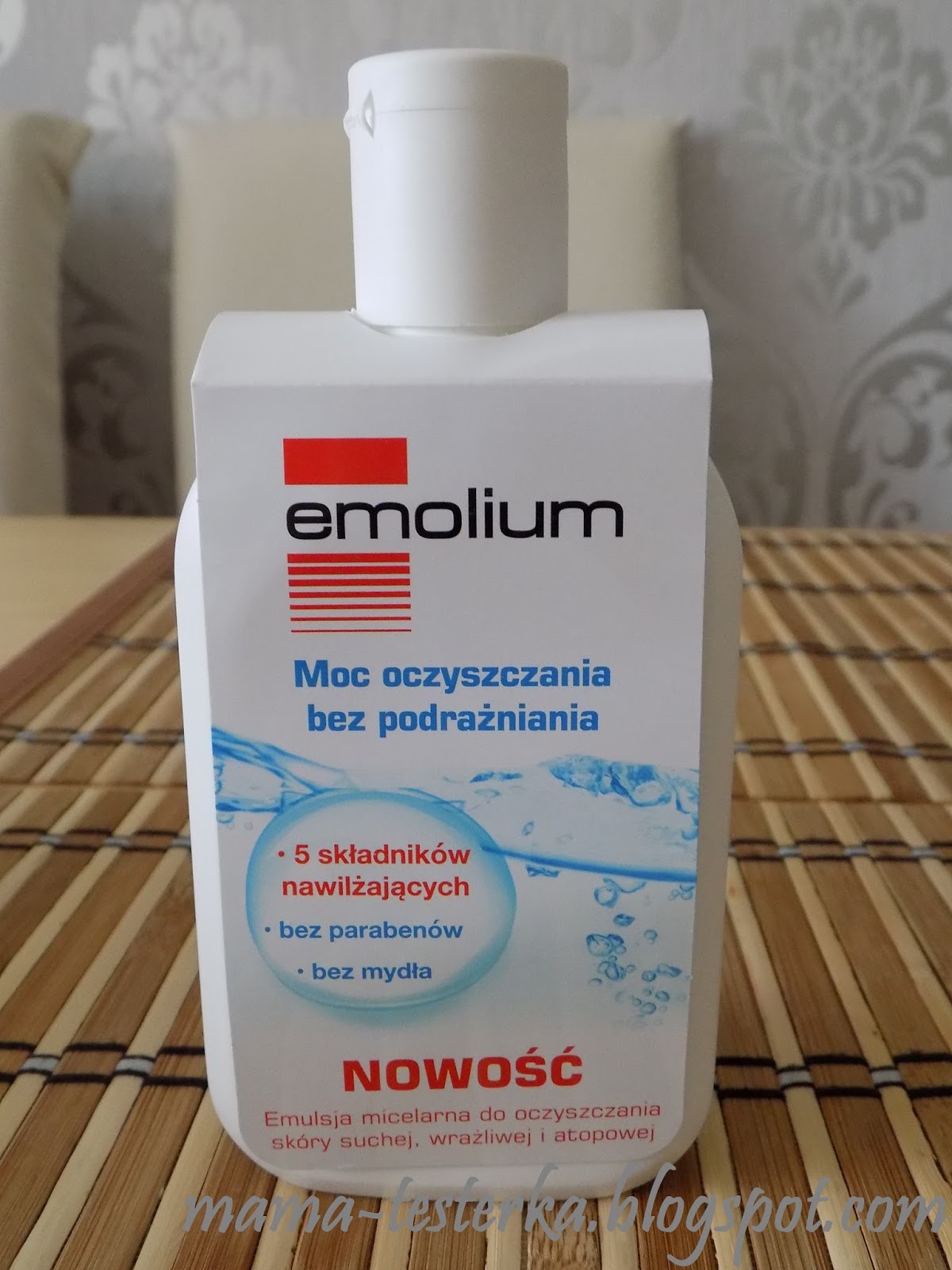 mama-testerka: Emolium - Łagodna emulsja micelarna do twarzy