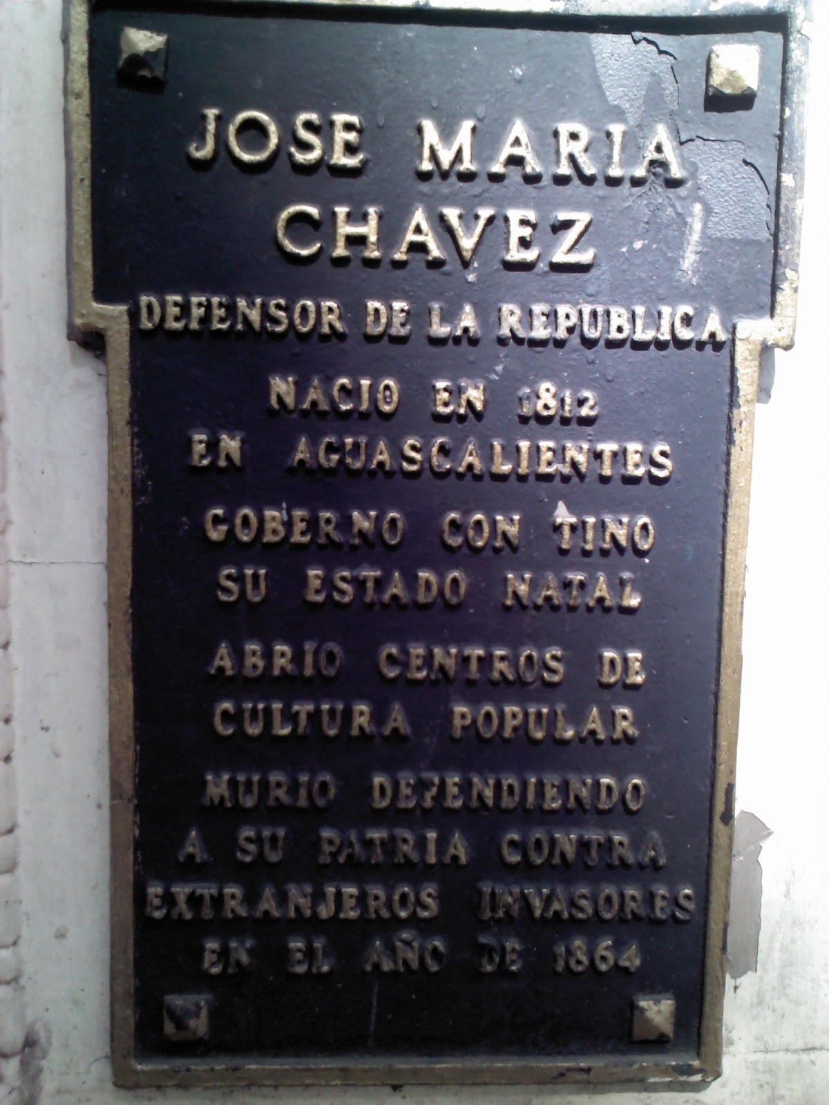 Vázquez Gómez Rodulfo-HISTORIA III-402: José María Chávez