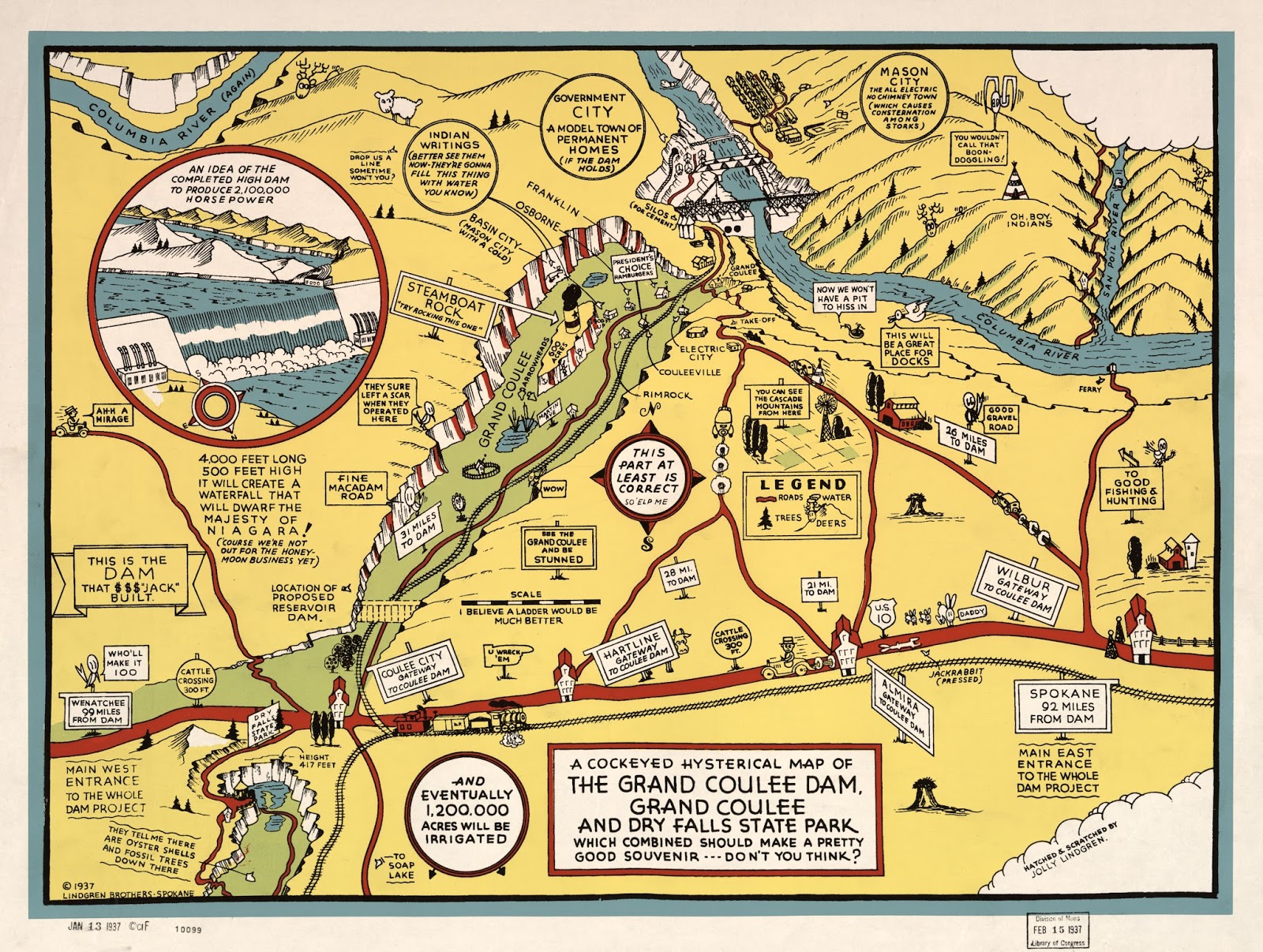 Big Bend Railroad History: A Cockeyed Hysterical Map Of The Grand ...
