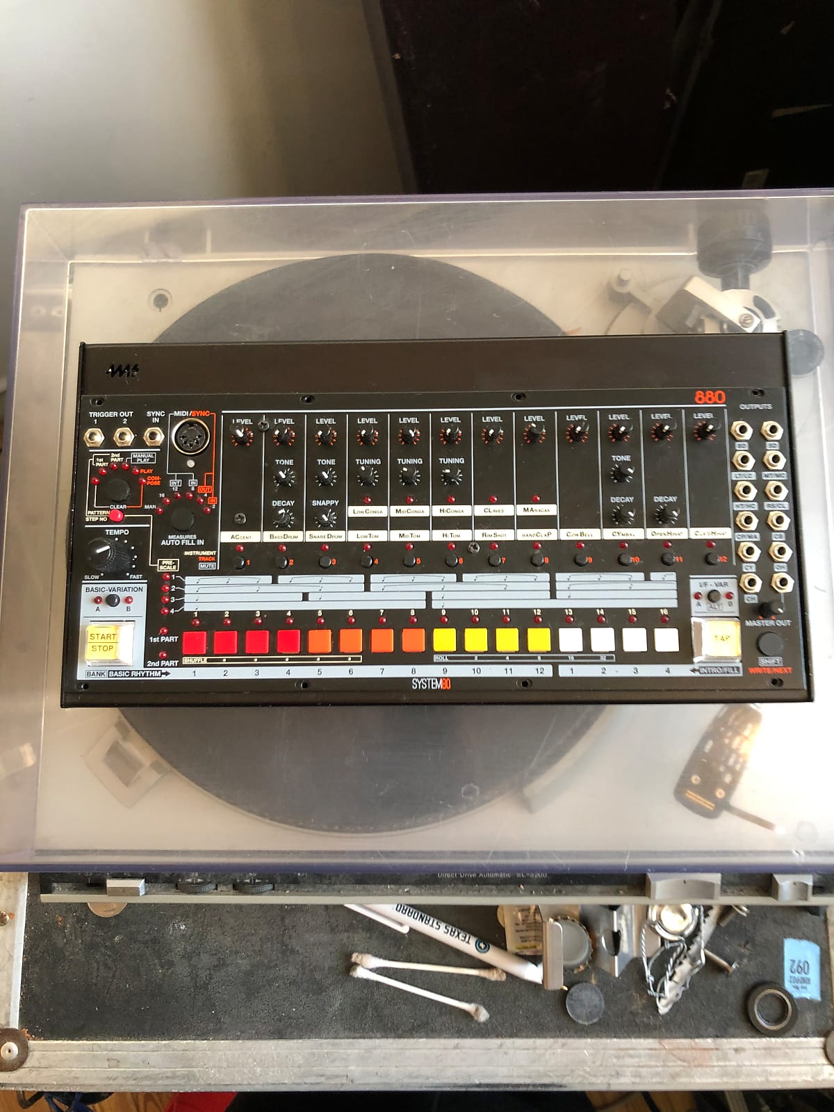 MATRIXSYNTH: System 80 Minisystem 880 analog eurorack 808 clone in case