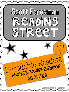 Life in First Grade: Reading Street Decodable Unit 5
