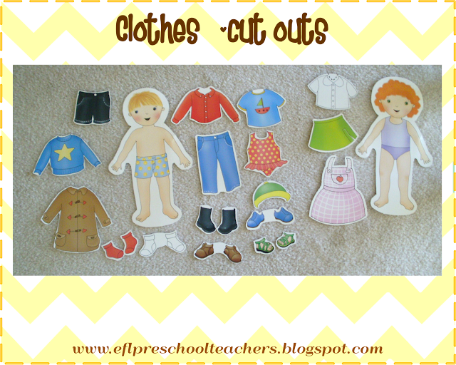 ESL/EFL Preschool Teachers: Clothes Theme for Preschool ELL