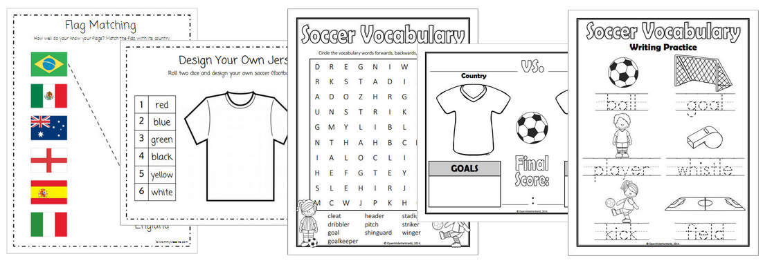 Mommy Maestra: World Soccer Championship Activity Pack for Kids