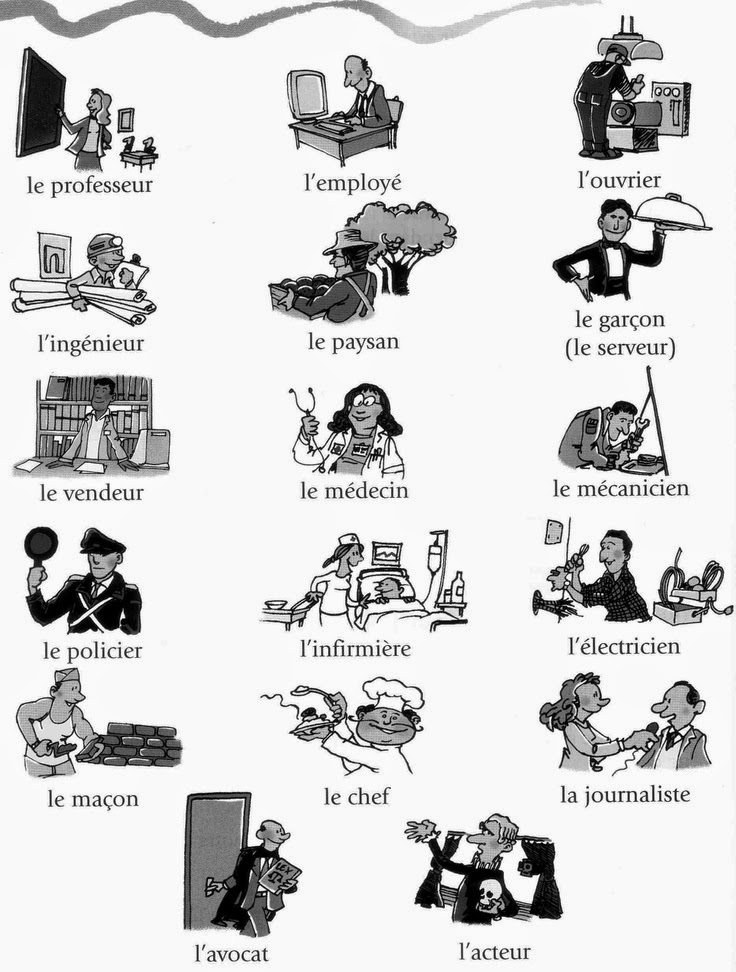 Francés en la UPP: Les professions- vocabulaire