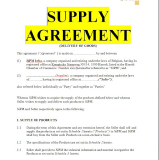 Delivery Agreement sample templates - doc word | Sample contracts
