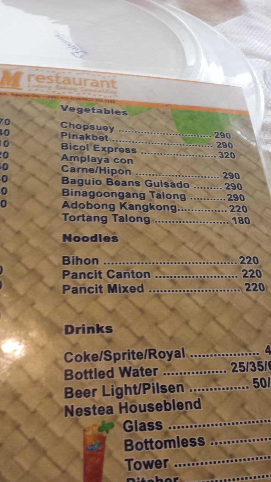 LZM Restaurant in Tagaytay - Lutong bahay specialties