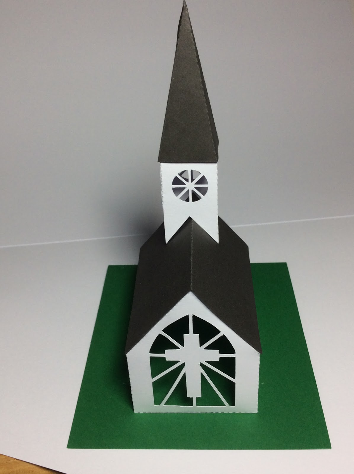 Papercrafts and other fun things: Miniature House #9 - Church with a ...