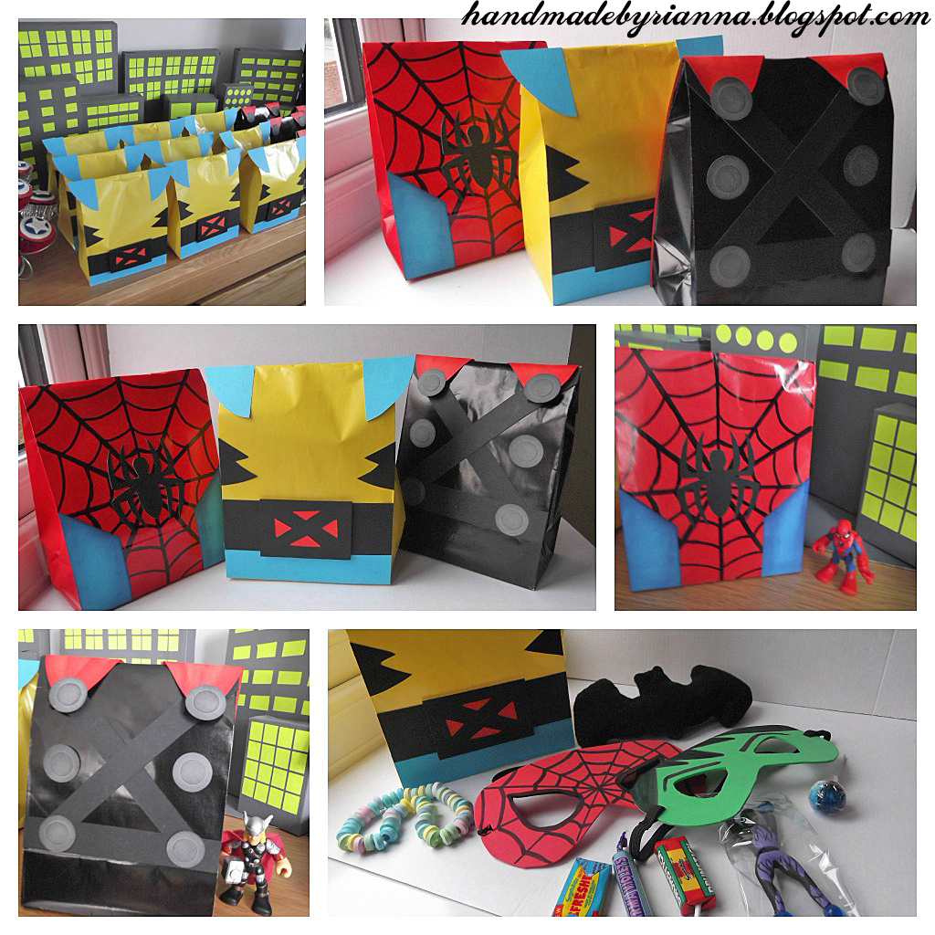 Hand Made By Rianna: Super Hero Party: The finished result!